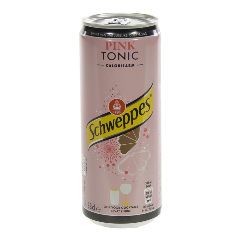 Schweppes Pink Tonic BLIK 33 cl Blik - Thysshop